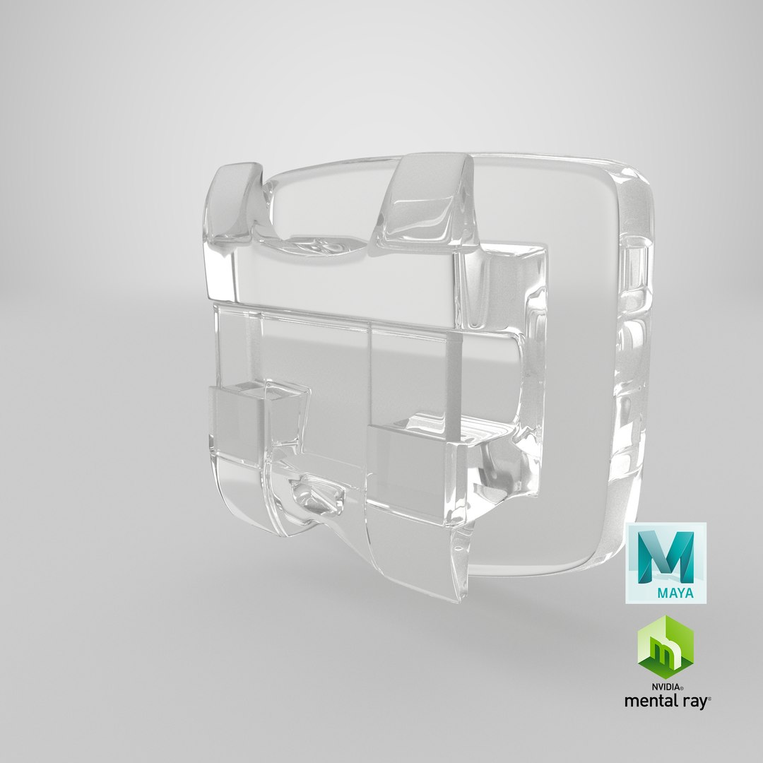 3D Model Ceramic Self Ligating Dental Braces Bracket V05 - TurboSquid ...