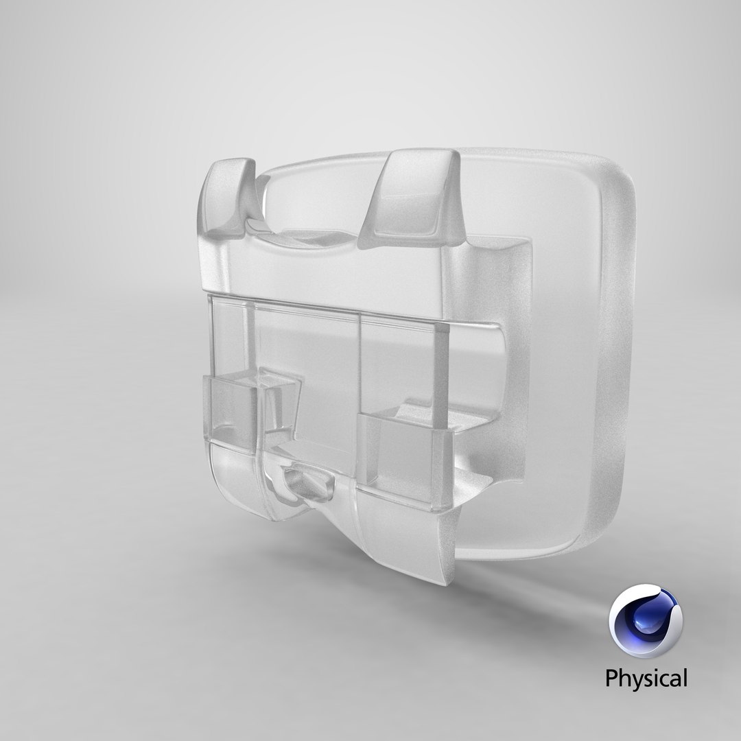 3D Model Ceramic Self Ligating Dental Braces Bracket V05 - TurboSquid ...