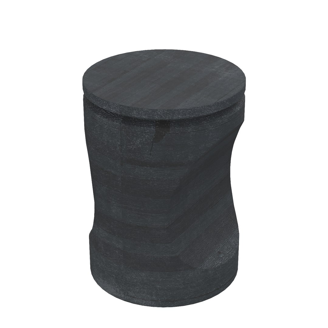 3D Hardwood Pillar Side Table Model - TurboSquid 2062488