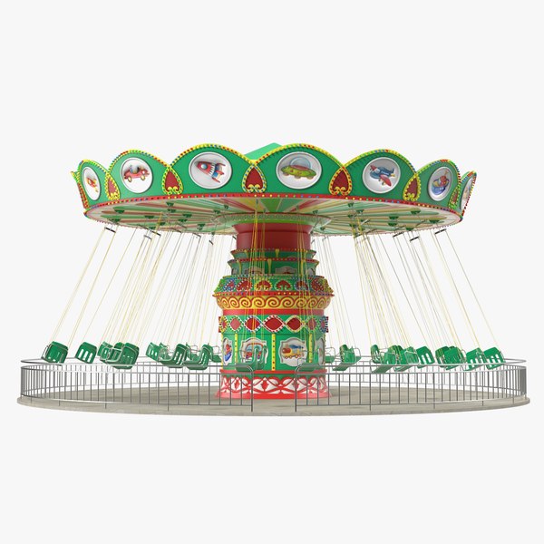 Swing ride rigged model - TurboSquid 1428205
