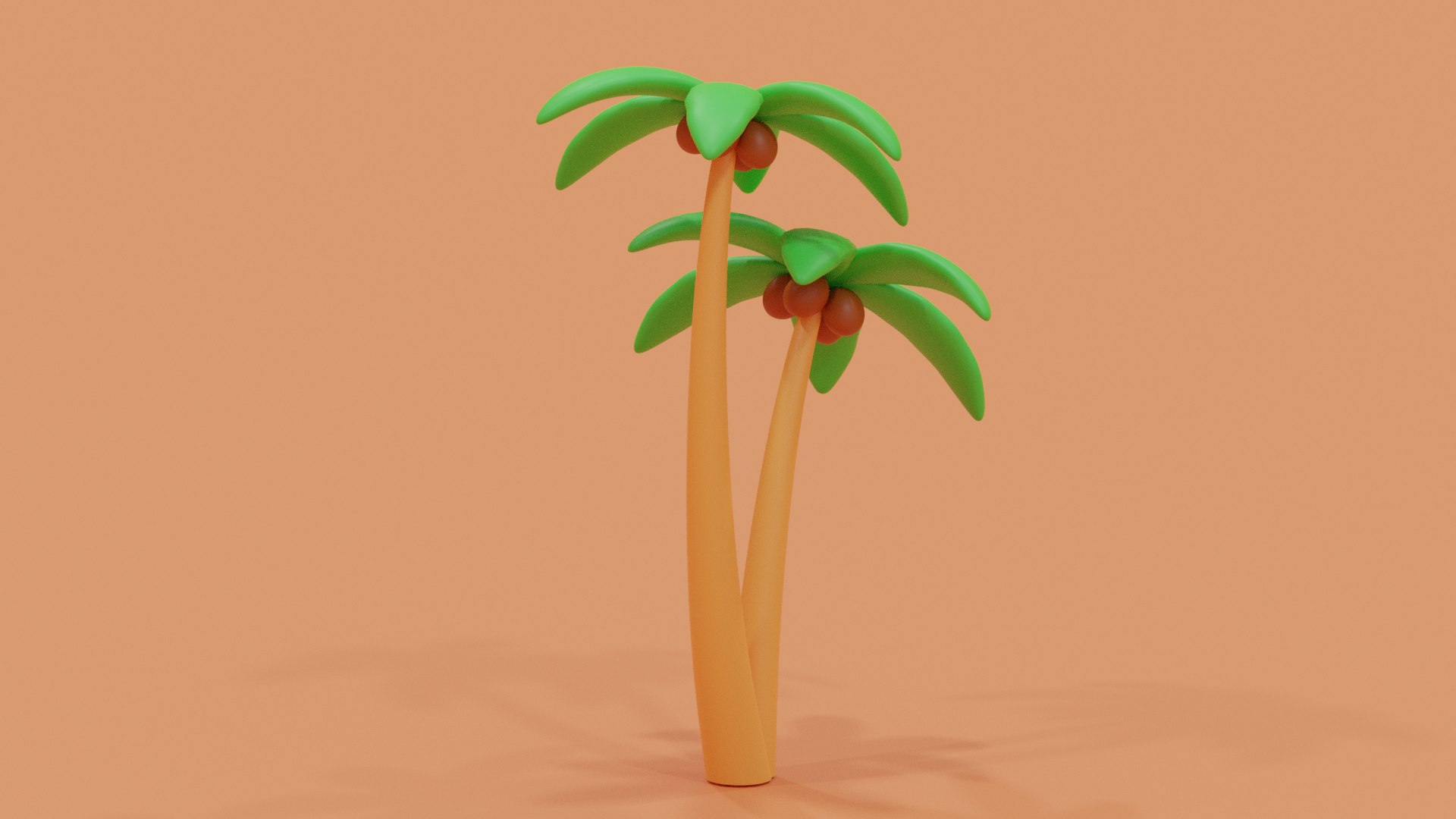 3D Cartoon Palm Tree Model - TurboSquid 2324528