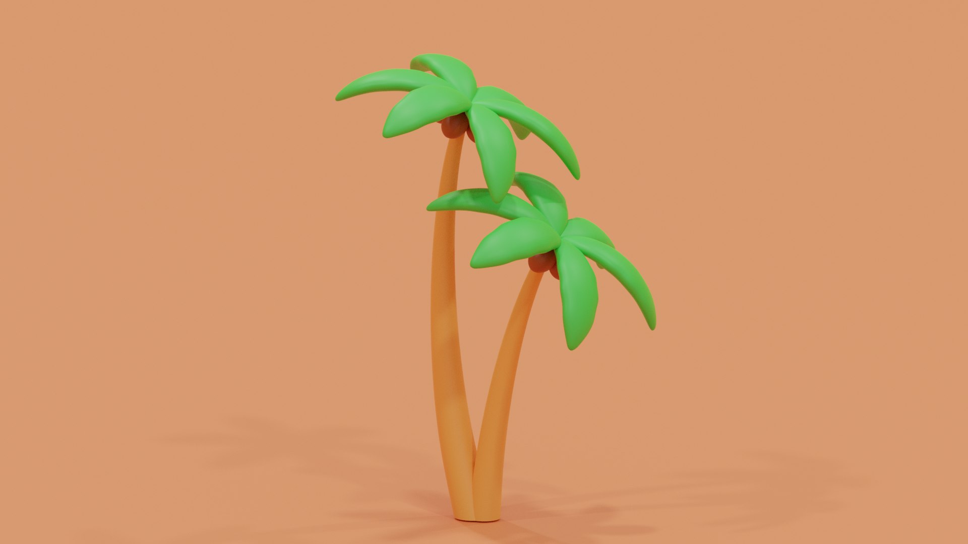 3D Cartoon Palm Tree Model - TurboSquid 2324528