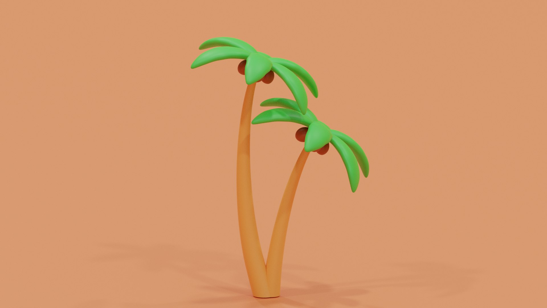 3D Cartoon Palm Tree Model - TurboSquid 2324528