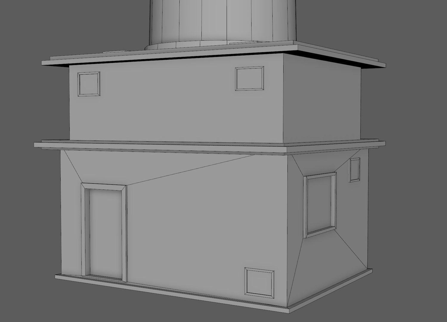 3D chimney factory model - TurboSquid 1362285