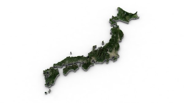 modelo 3d Japan Map Pack - TurboSquid 2059467