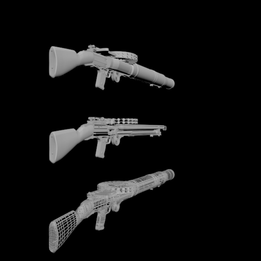3D Lewis Gun 01 Model - TurboSquid 1582243