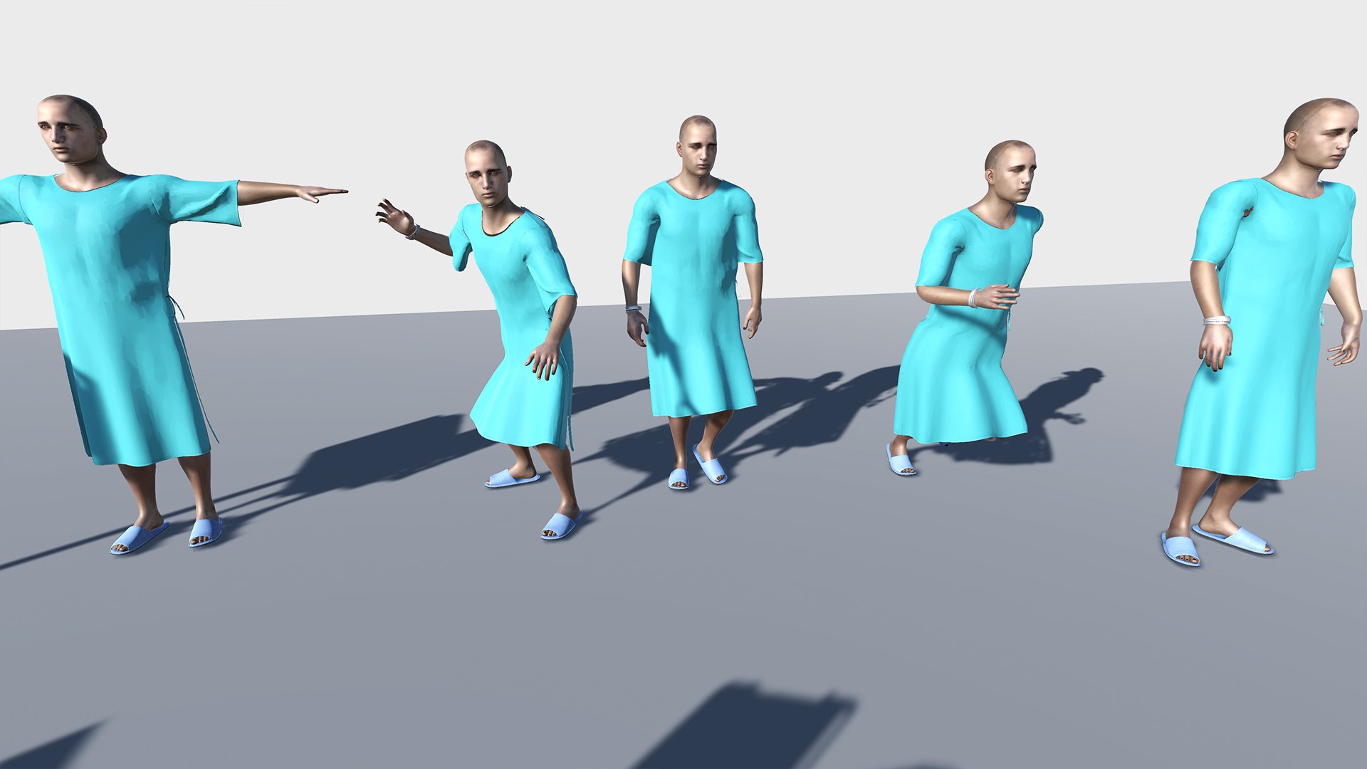 HHospital Props And Patient Animated Character Model - TurboSquid 2396842
