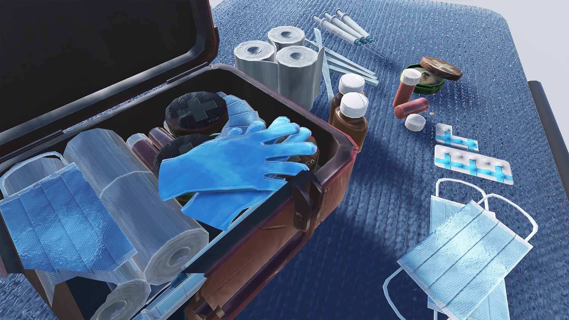 HHospital Props And Patient Animated Character Model - TurboSquid 2396842