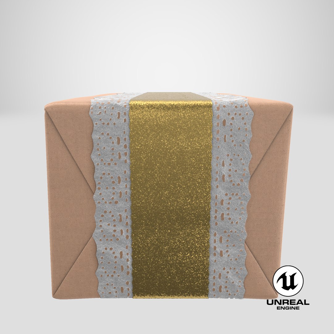 Wrapped christmas gift 01 3D model - TurboSquid 1223271