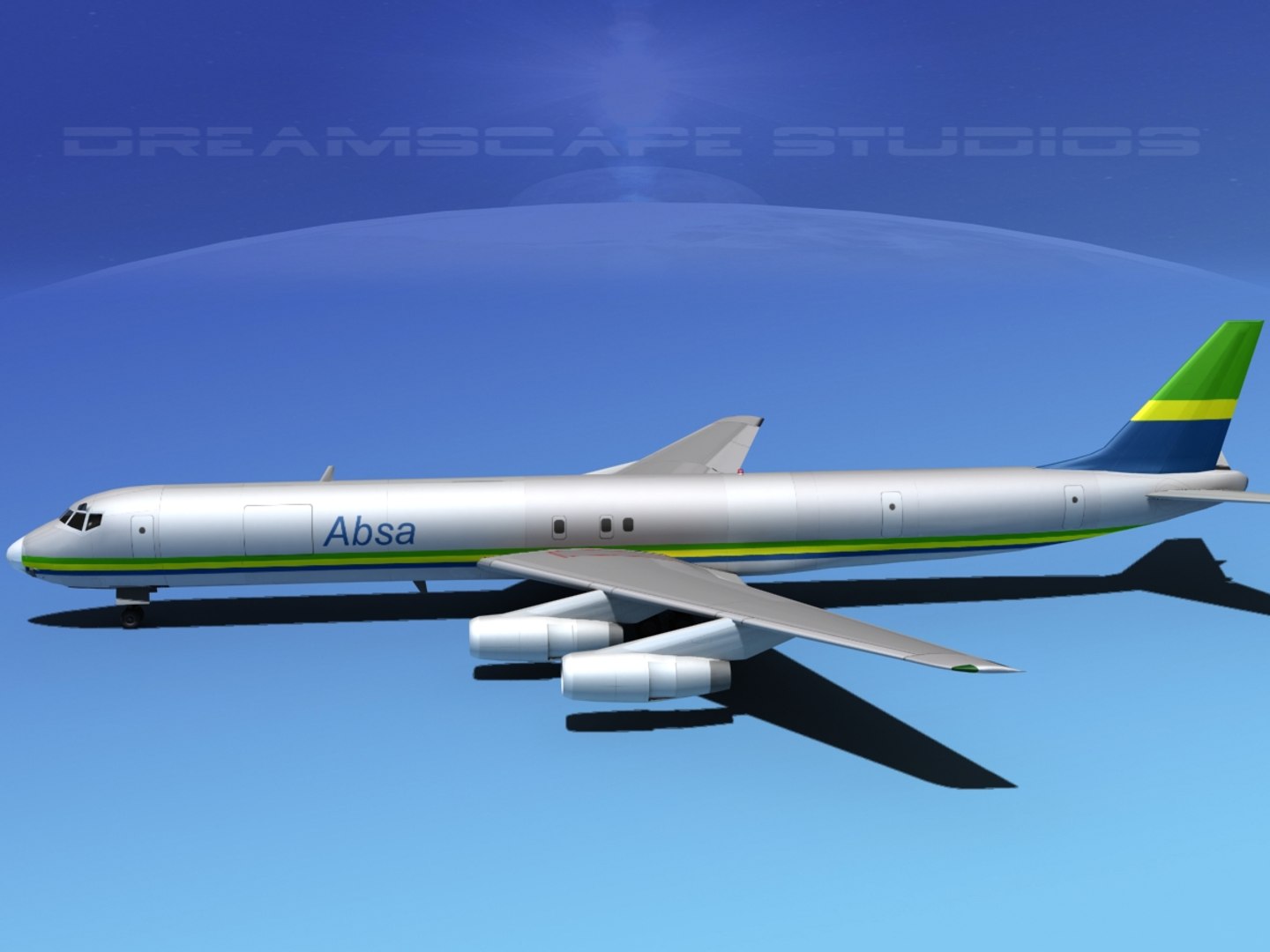3d Douglas Dc-8 Model