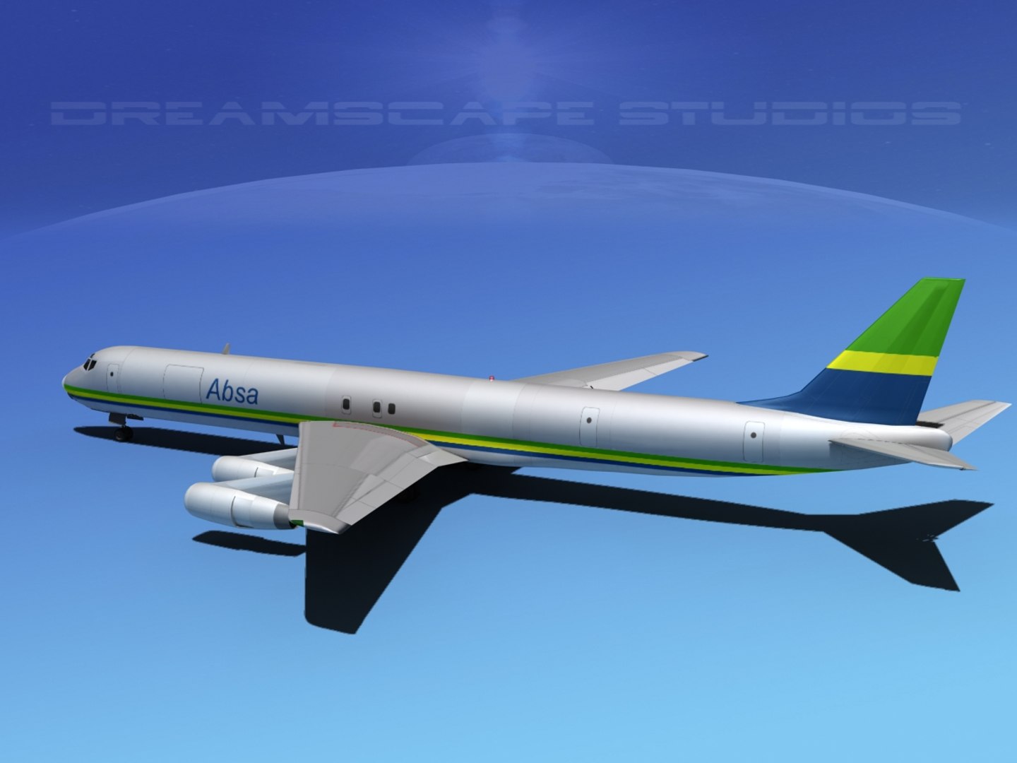 3d Douglas Dc-8 Model