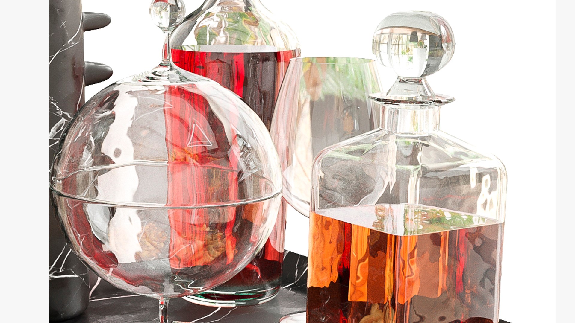 Alcohol set 60 3D model - TurboSquid 2031827