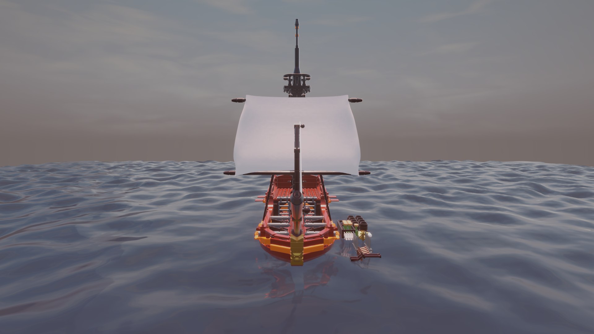 3D LEGO SPANISH SLOOP - THE LIONESS - Rogue Film Productions Model ...
