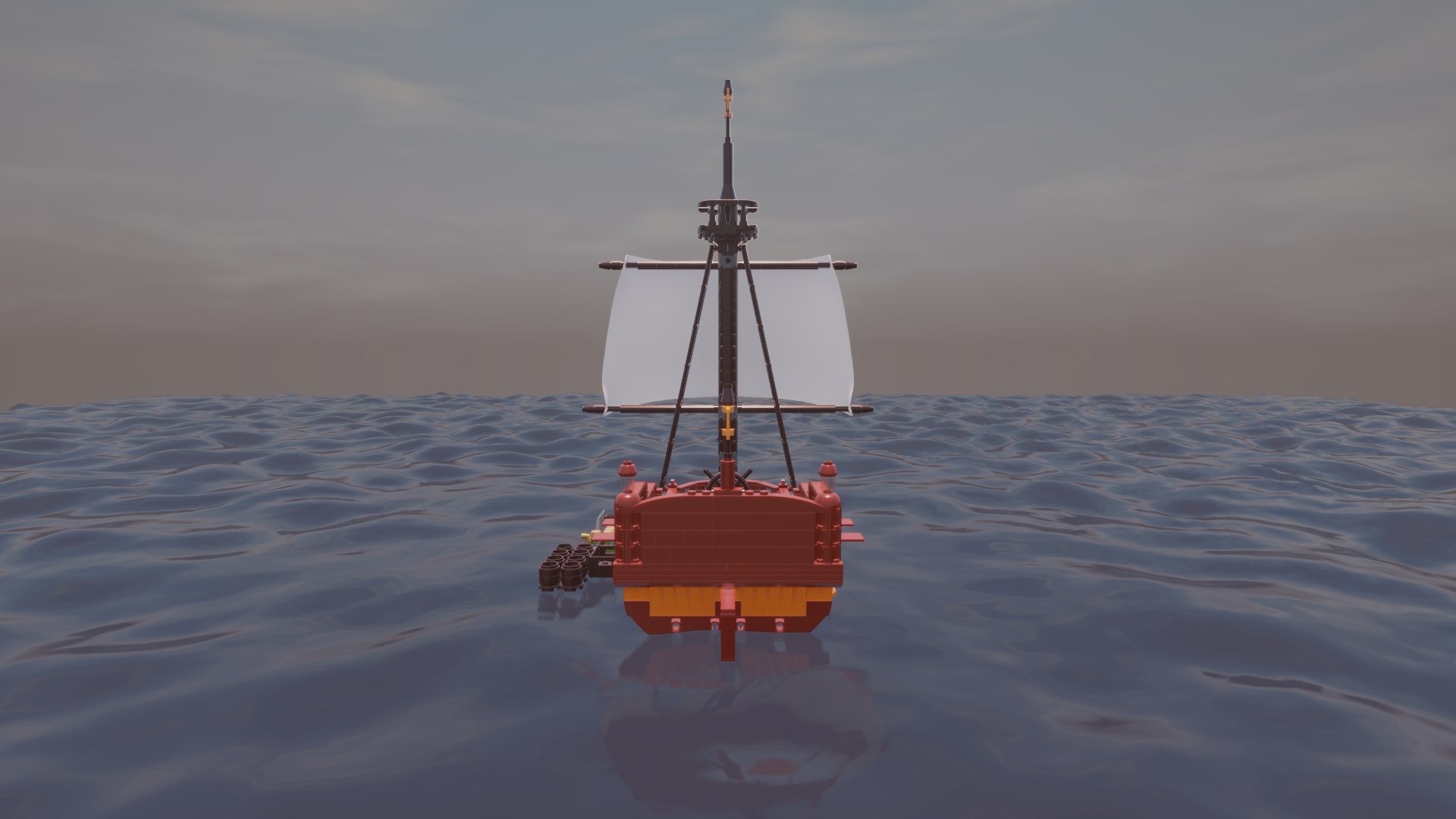 3D LEGO SPANISH SLOOP - THE LIONESS - Rogue Film Productions Model ...