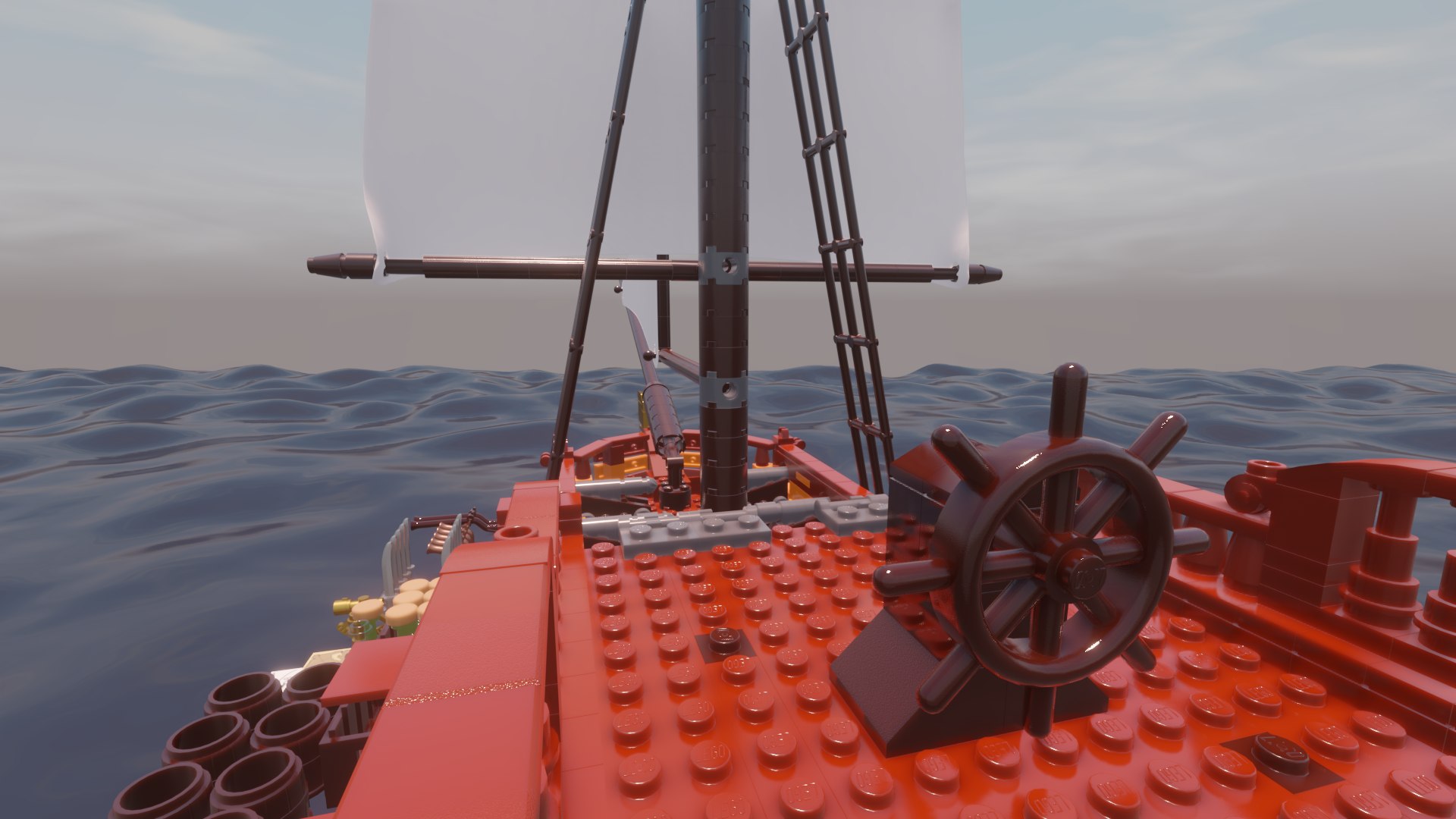 3D LEGO SPANISH SLOOP - THE LIONESS - Rogue Film Productions Model ...