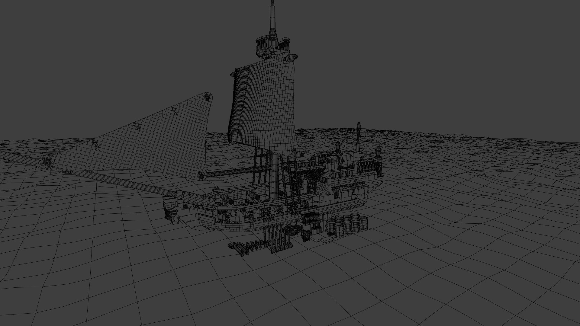 3D LEGO SPANISH SLOOP - THE LIONESS - Rogue Film Productions model ...