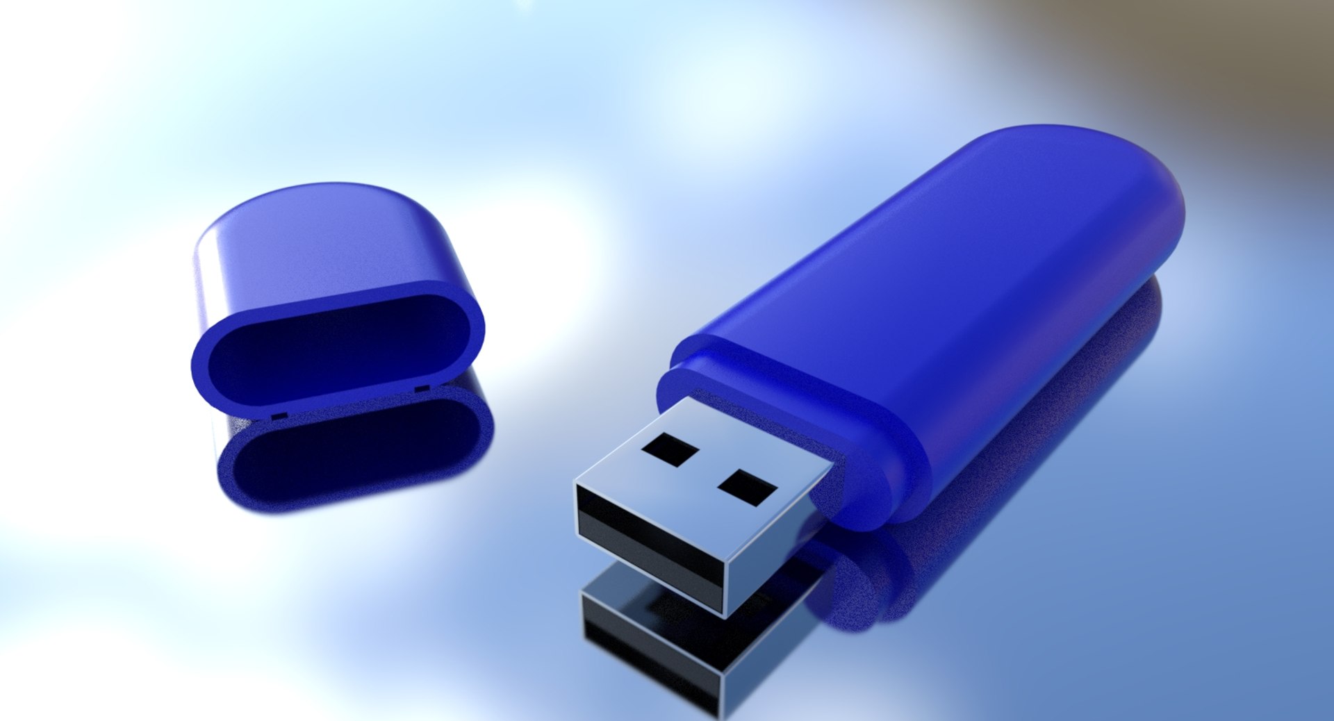 Usb Key 3D Model - TurboSquid 1211896