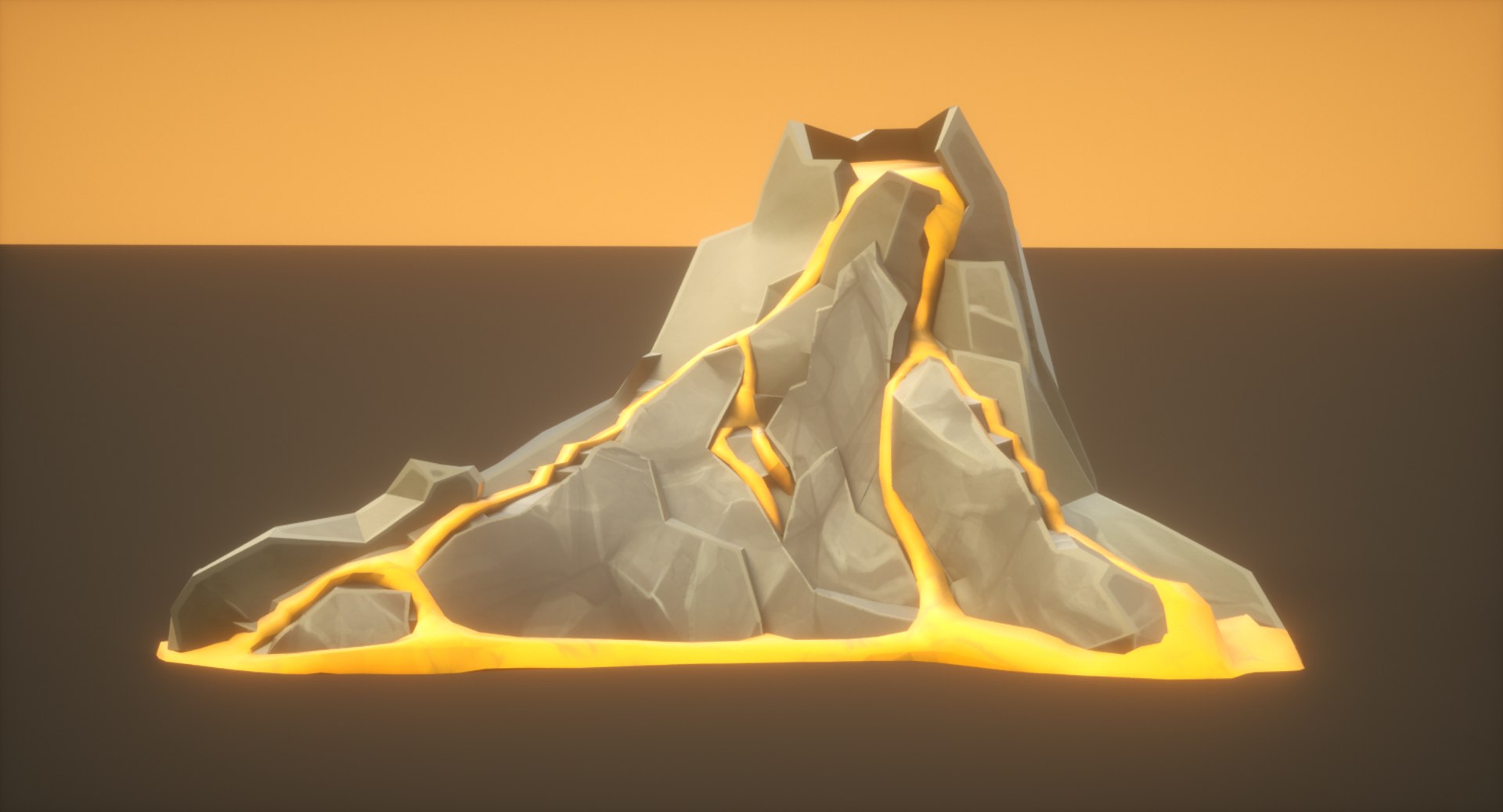 Volcano Rock Cartoon Pack 3D Model - TurboSquid 1399892