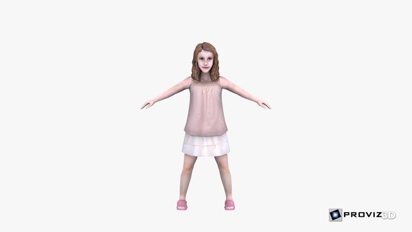 people children 3d model