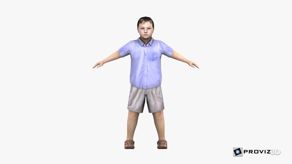 people children 3d model