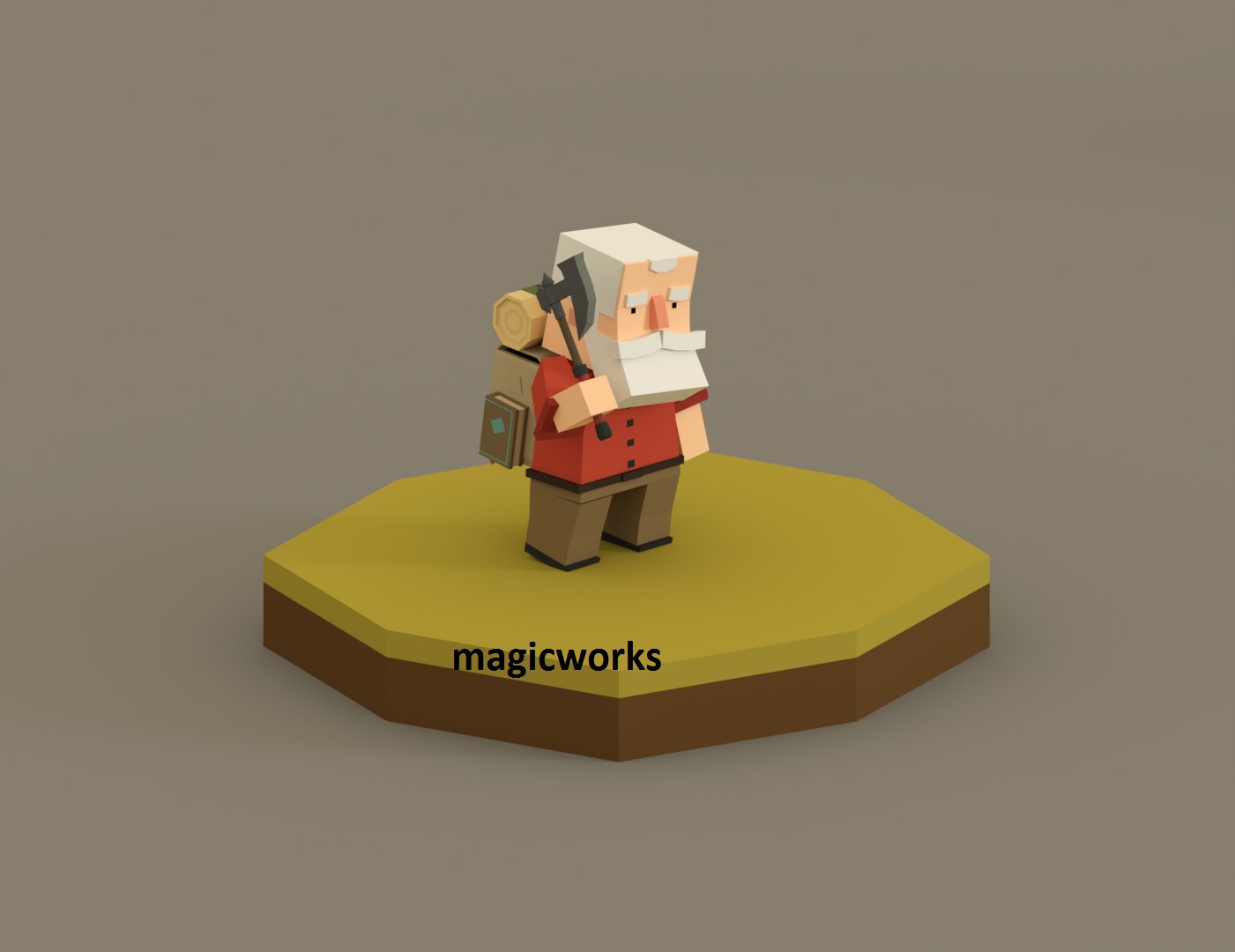 3d Character Frederic Model