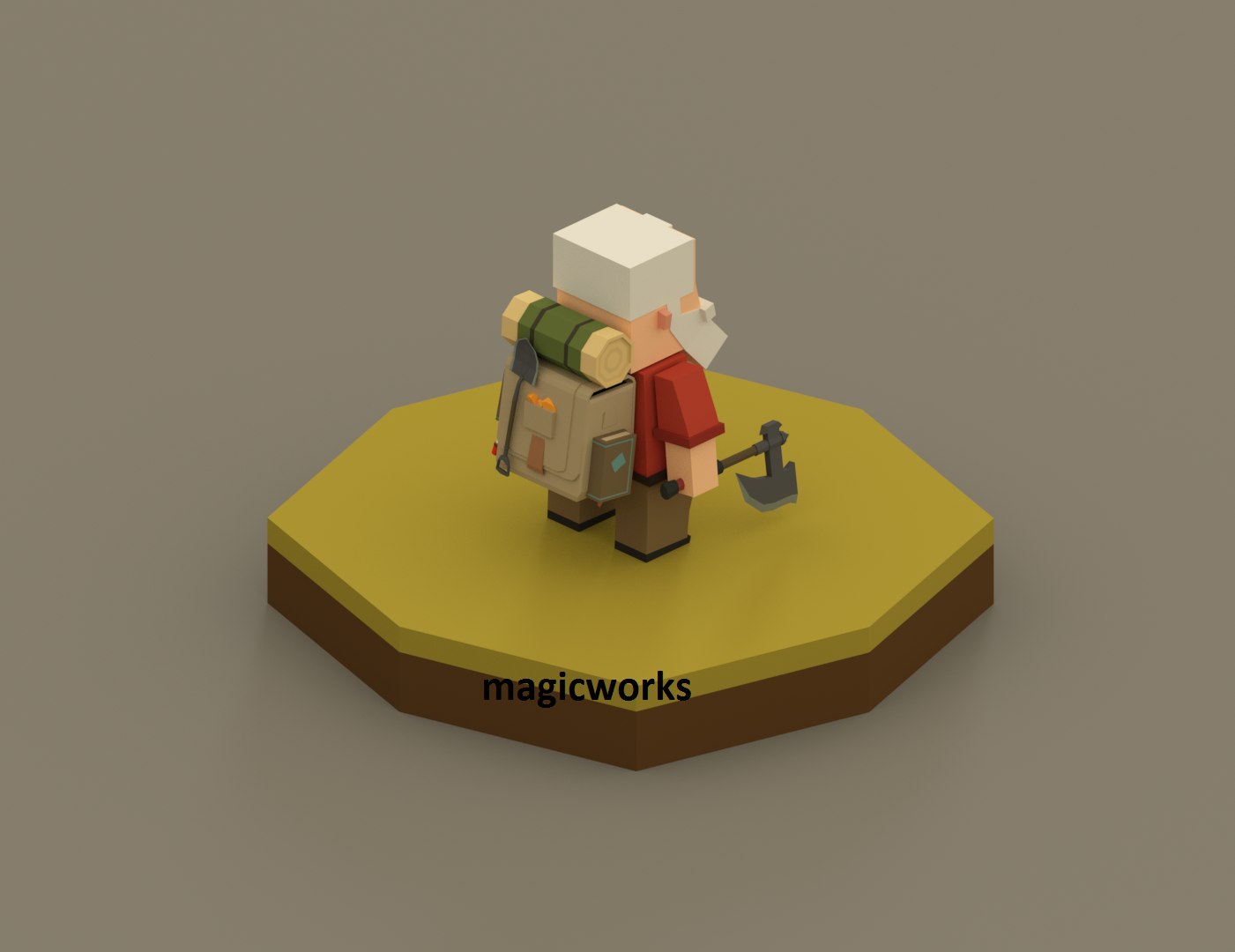 3d Character Frederic Model