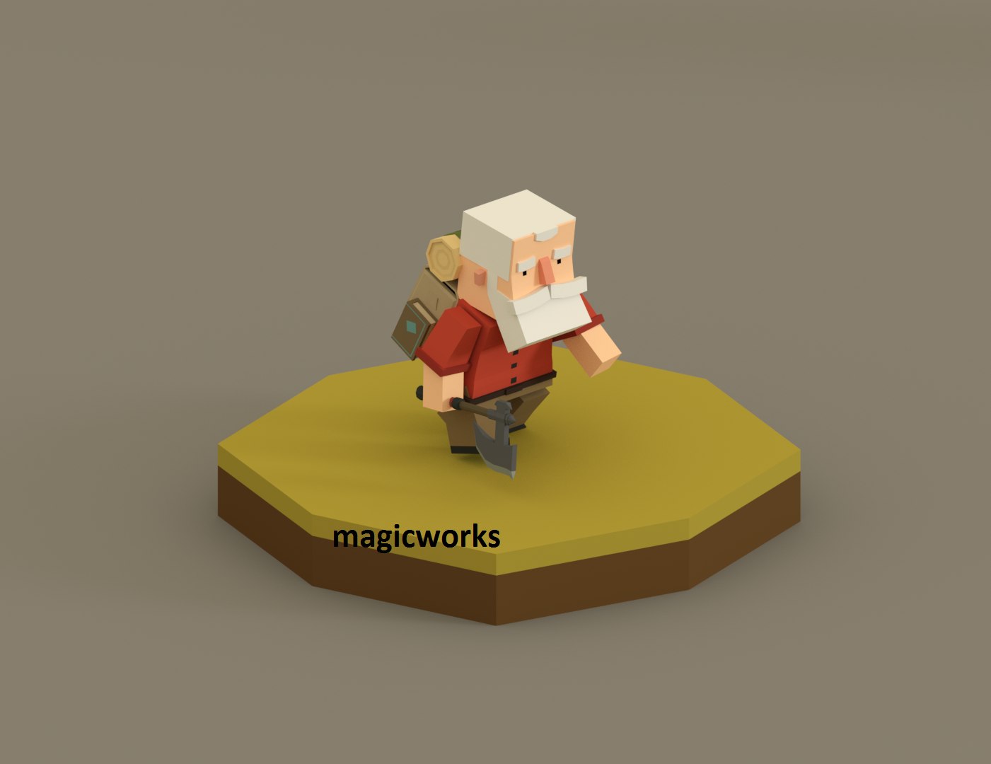 3d Character Frederic Model