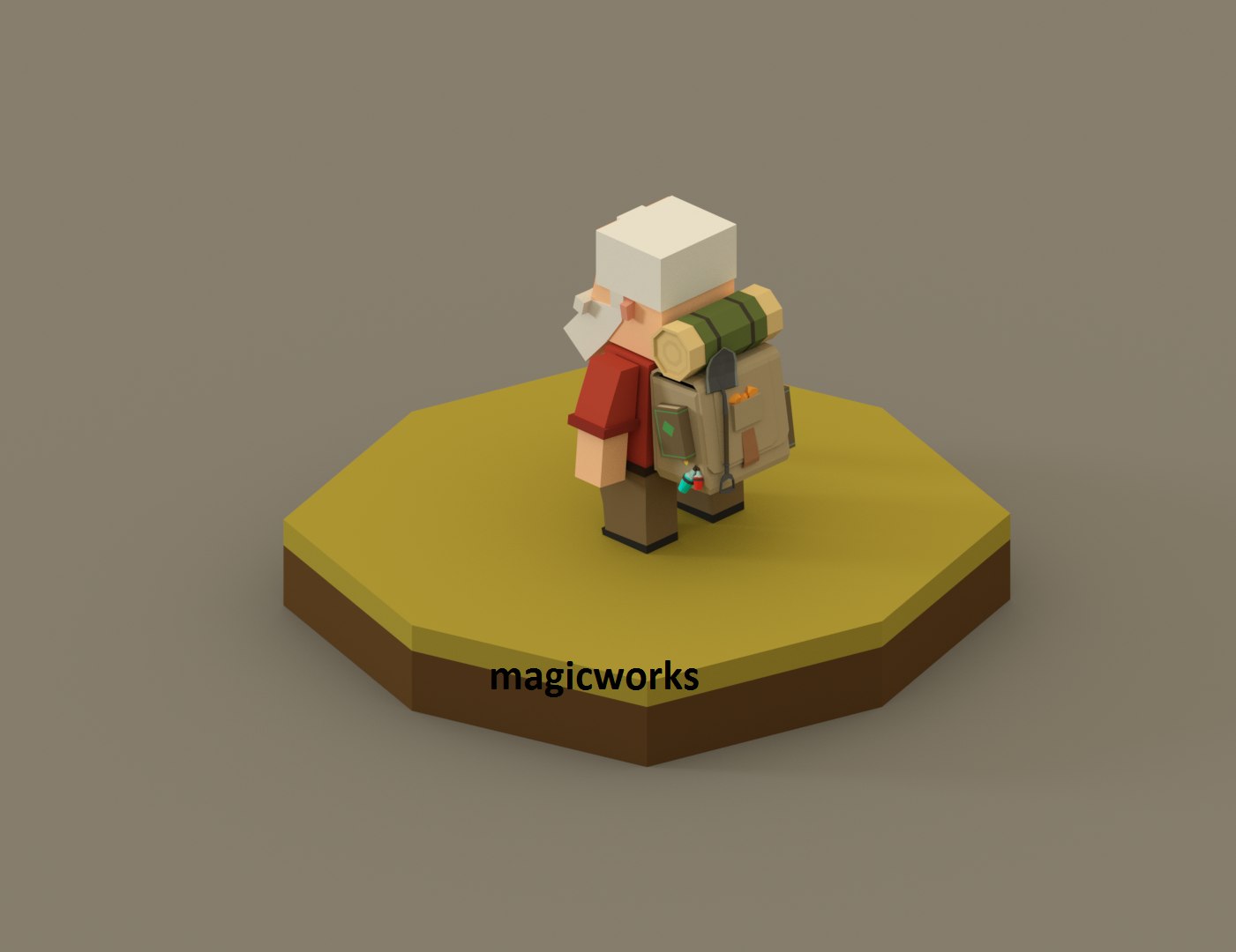 3d Character Frederic Model