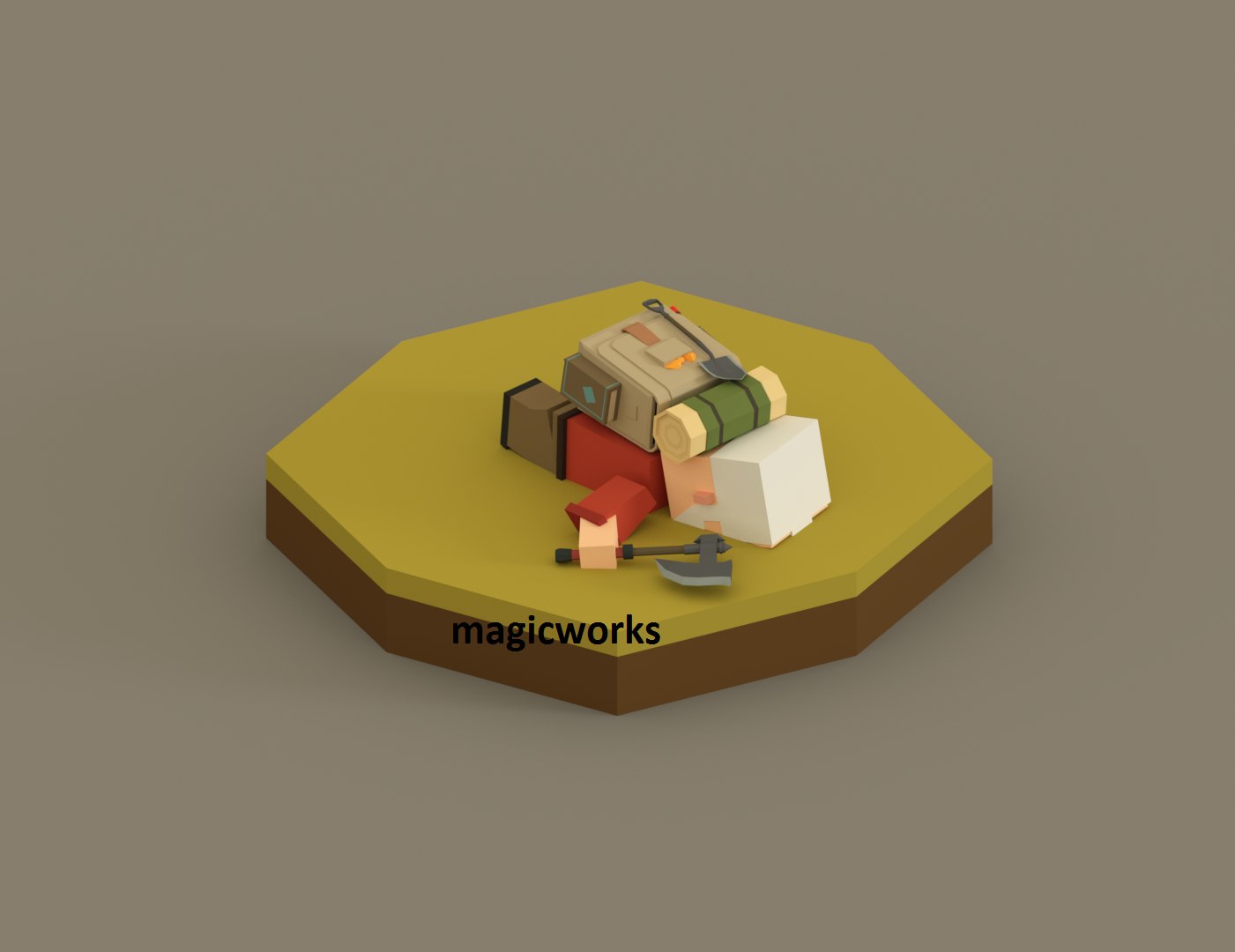 3d Character Frederic Model