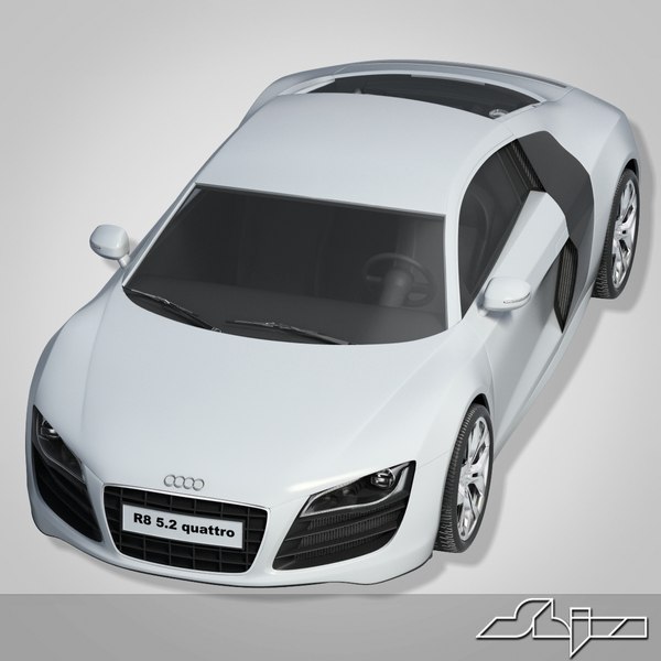 3d audi r8 car model