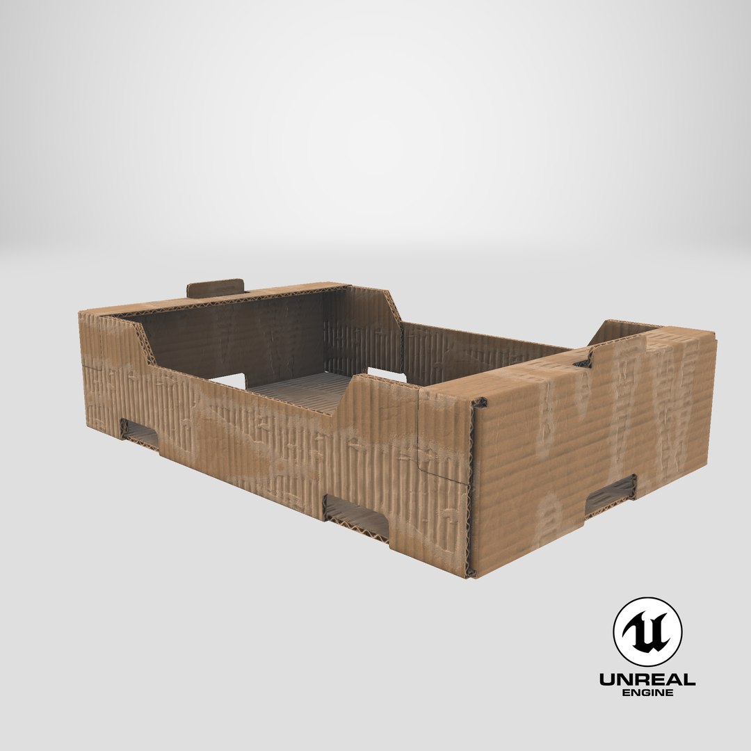 3D Fruit Cardboard Box V1 Dusty Model - TurboSquid 1926753