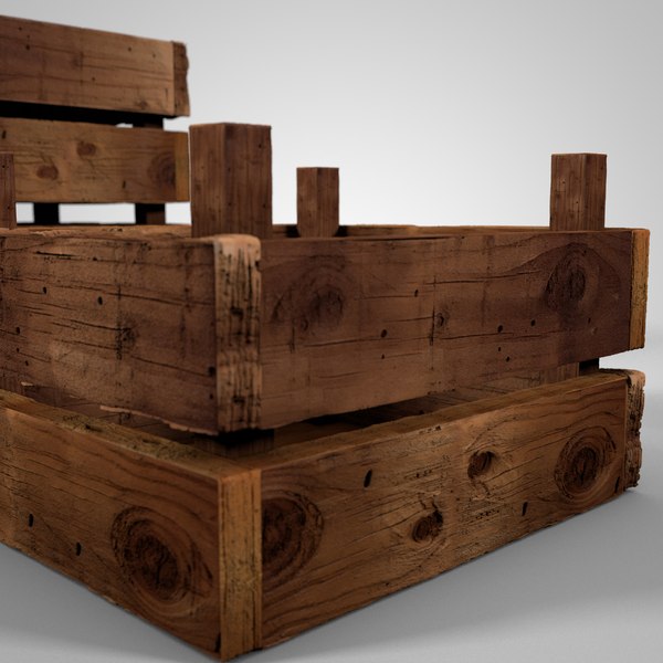 Wood crate ready wooden plank model - TurboSquid 1188029