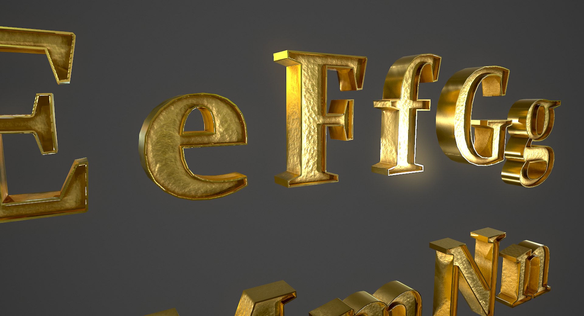 English Letters 3D - TurboSquid 1501720