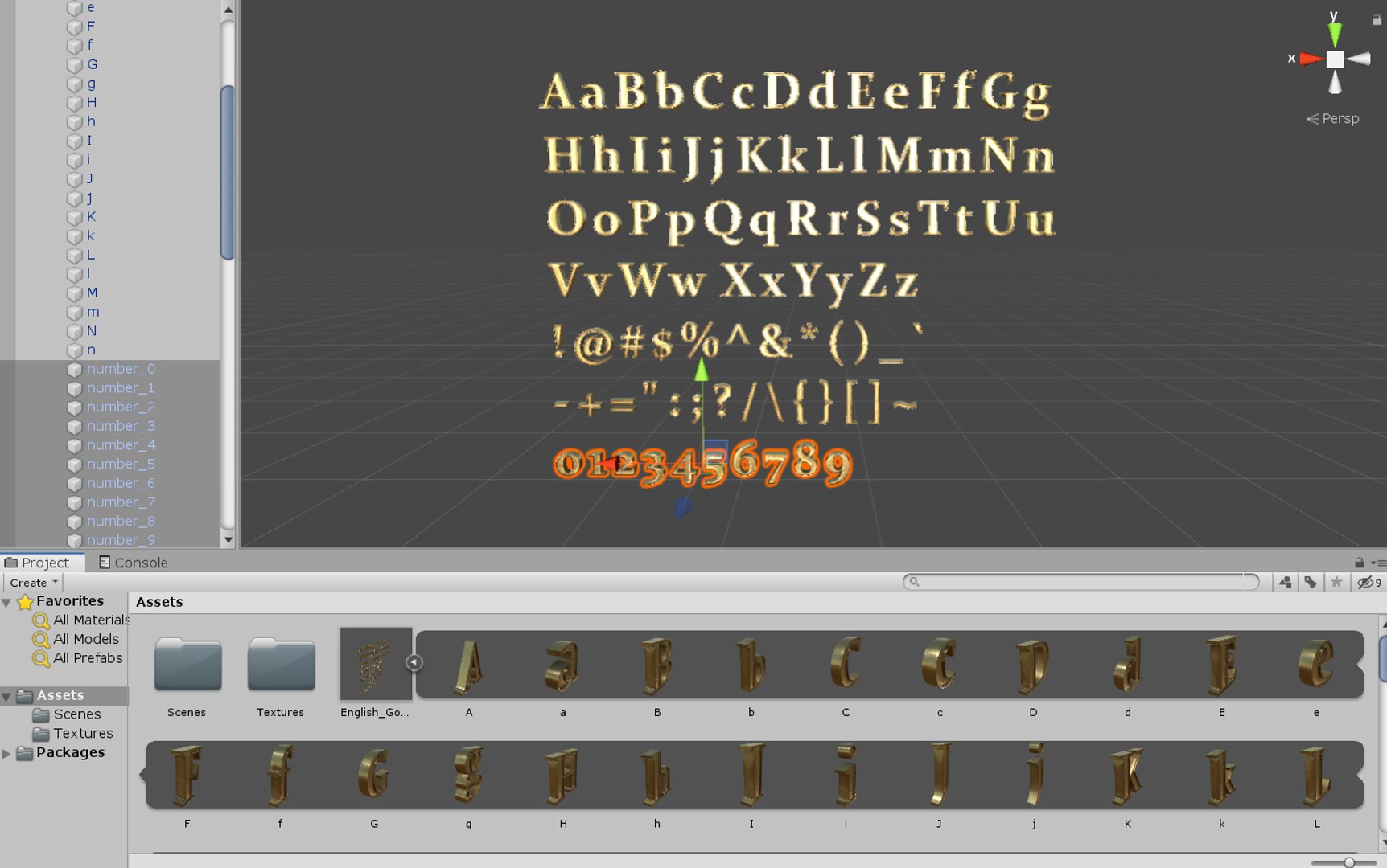 English Letters 3D - TurboSquid 1501720
