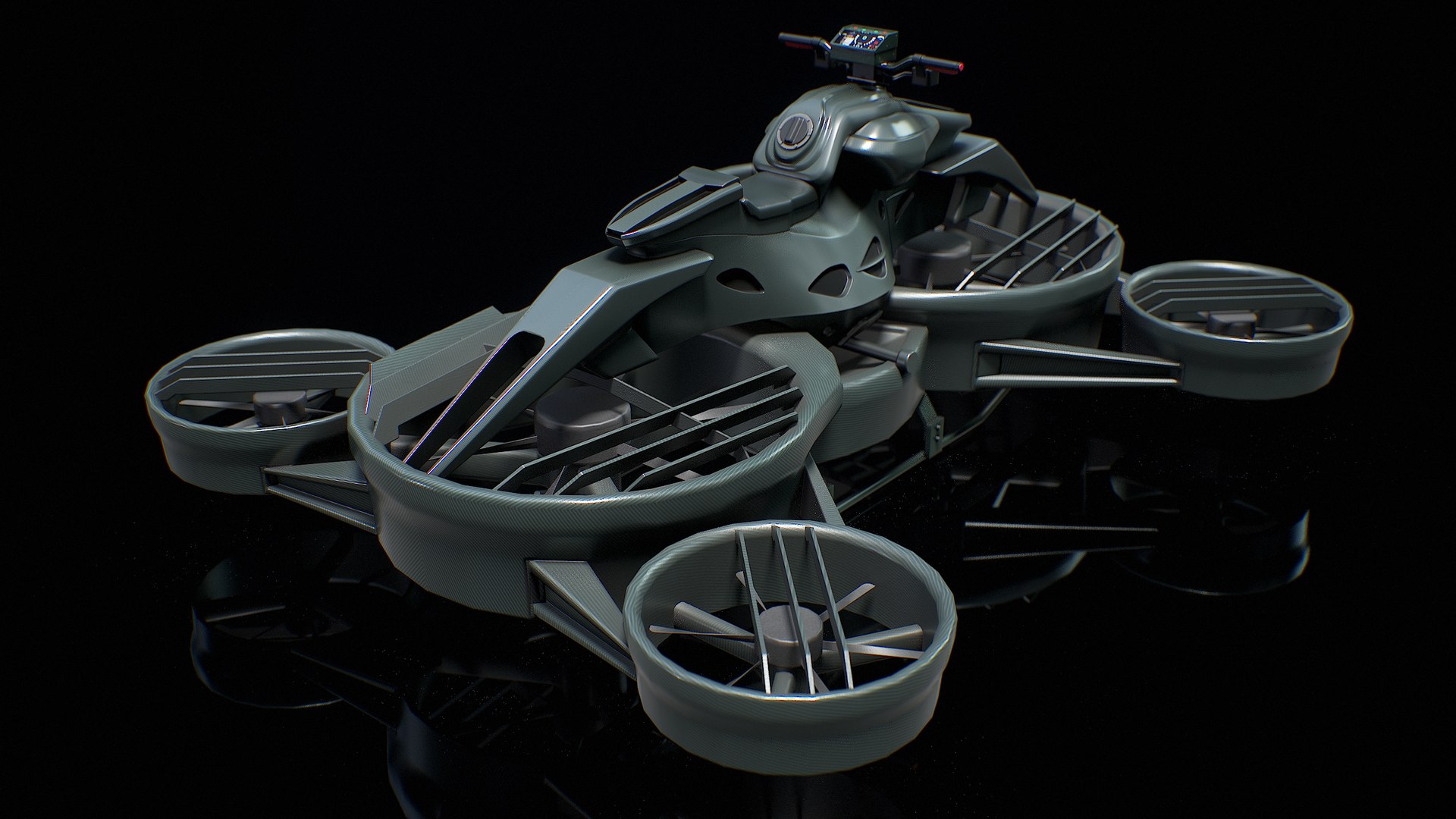 Flying Motorcycle Hoverbike X-Turismo Limited 2022 PBR 3D - TurboSquid ...