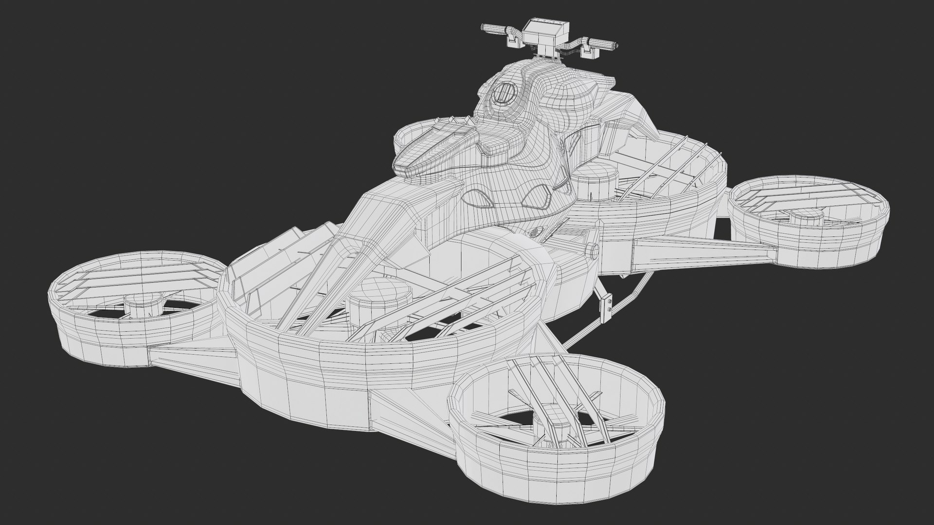 Flying Motorcycle Hoverbike X-Turismo Limited 2022 PBR 3D - TurboSquid ...