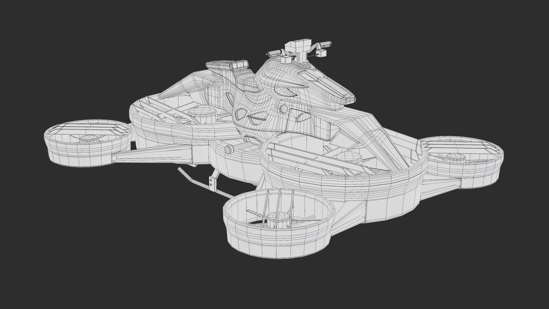 Flying Motorcycle Hoverbike X-Turismo Limited 2022 PBR 3D - TurboSquid ...