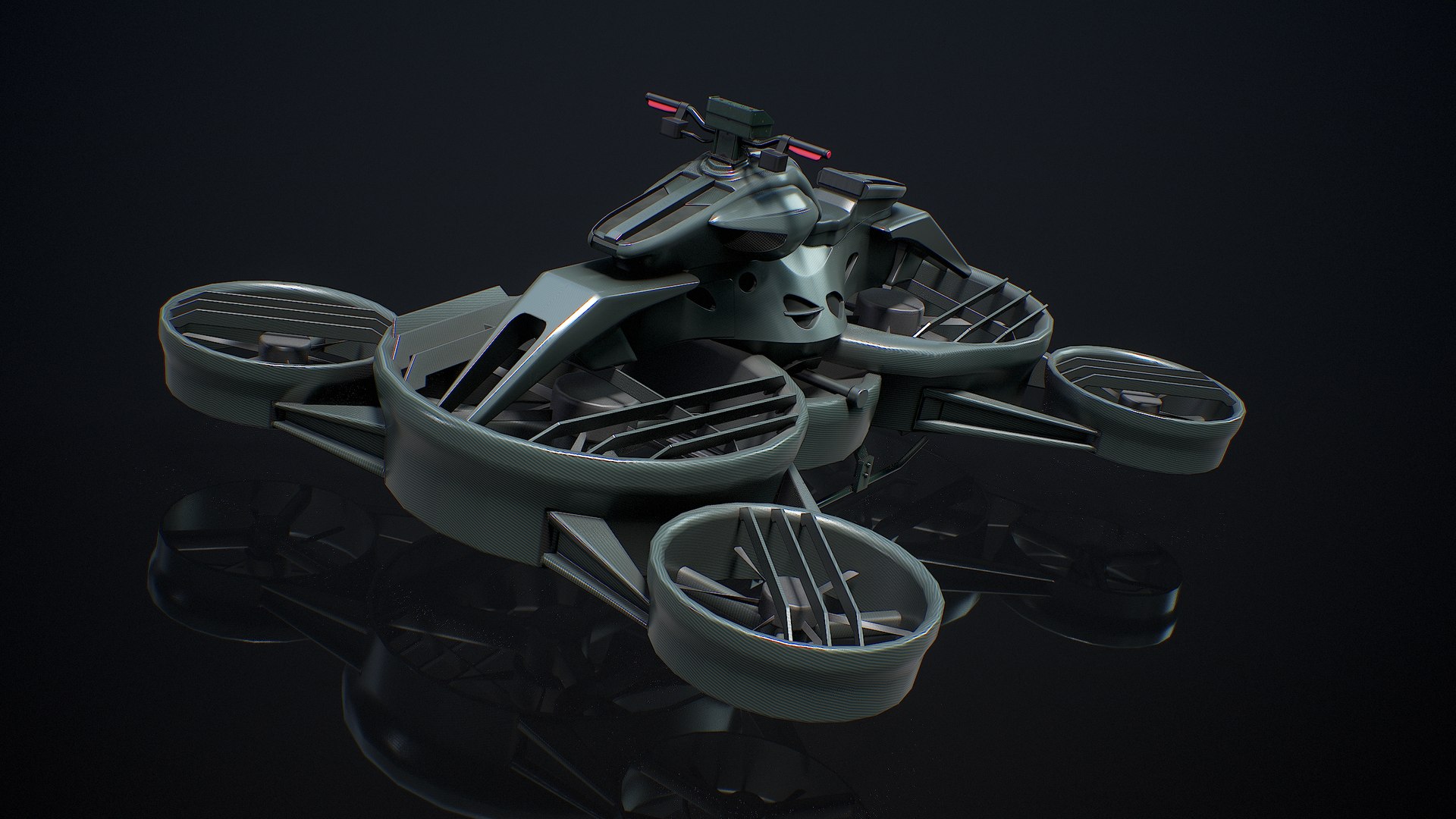 Flying Motorcycle Hoverbike X-Turismo Limited 2022 PBR 3D - TurboSquid ...