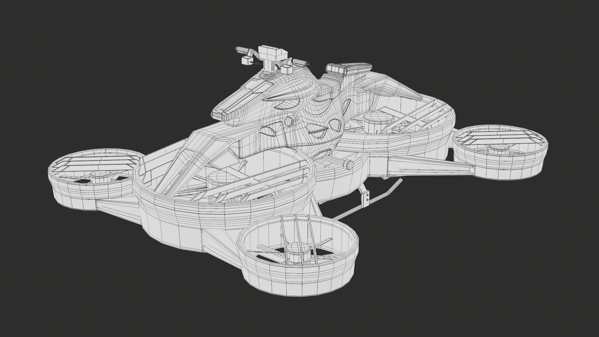 Flying Motorcycle Hoverbike X-Turismo Limited 2022 PBR 3D - TurboSquid 2010526