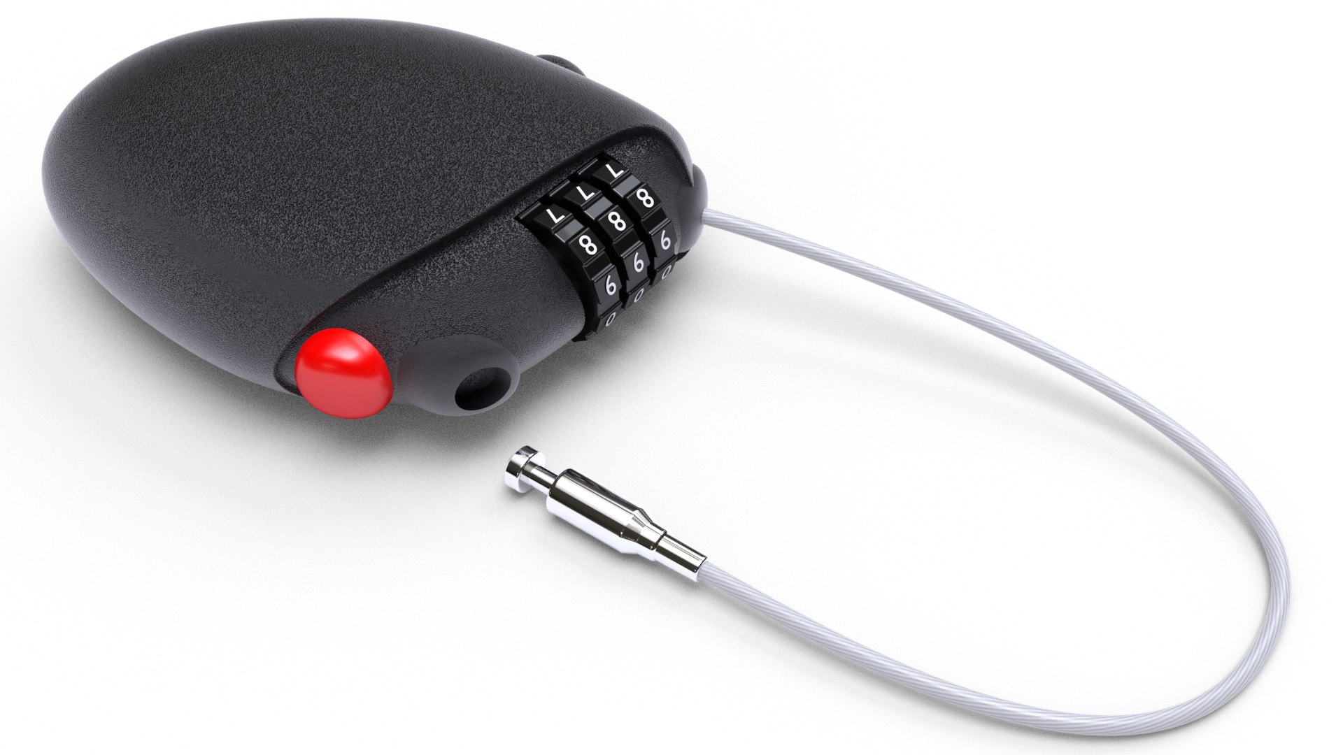 3D Retractable Cable Model - TurboSquid 1629661