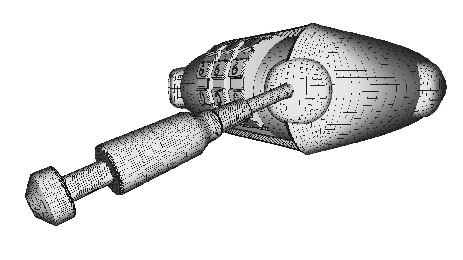 3D Retractable Cable Model - TurboSquid 1629661