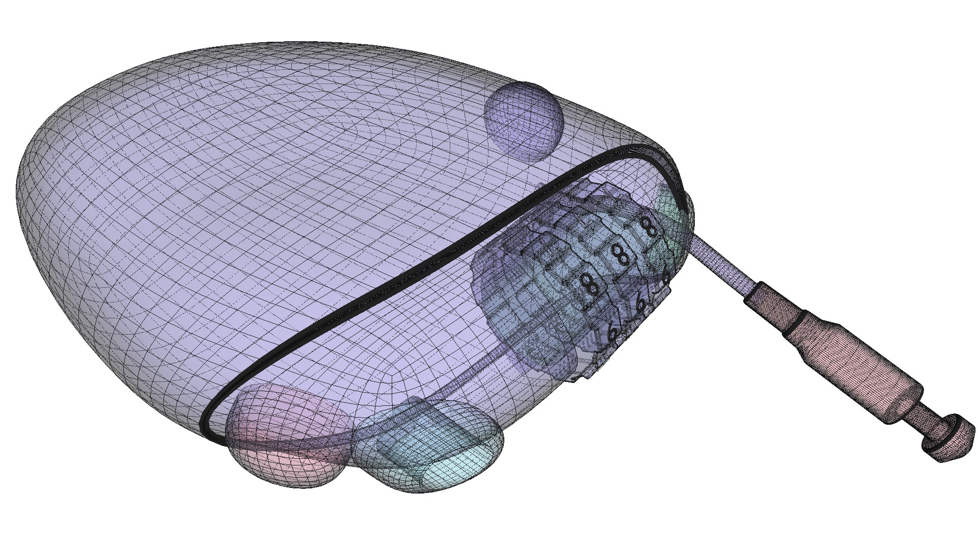 3D Retractable Cable Model - TurboSquid 1629661