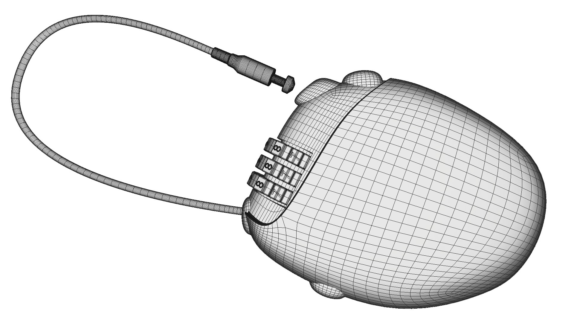 3D Retractable Cable Model - TurboSquid 1629661