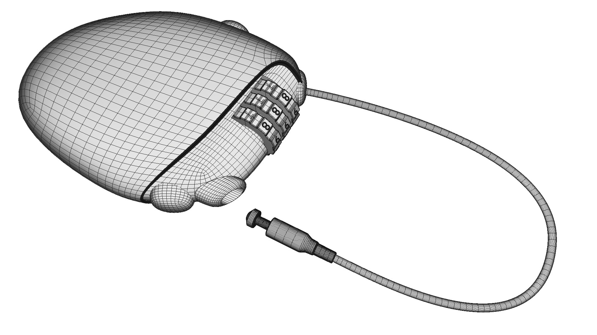 3D Retractable Cable Model - TurboSquid 1629661