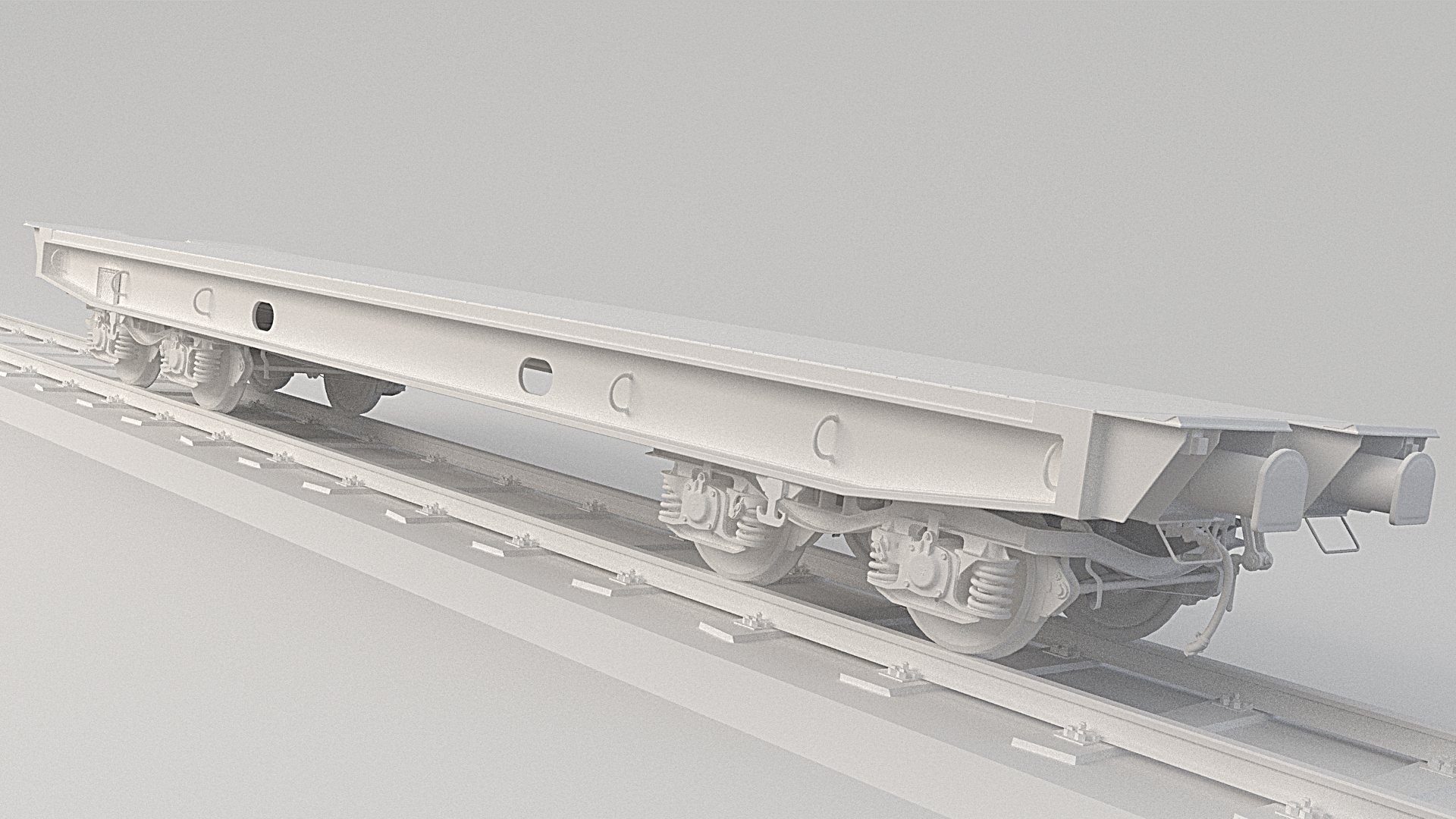 Train Flatcar Flat Model - TurboSquid 1524169