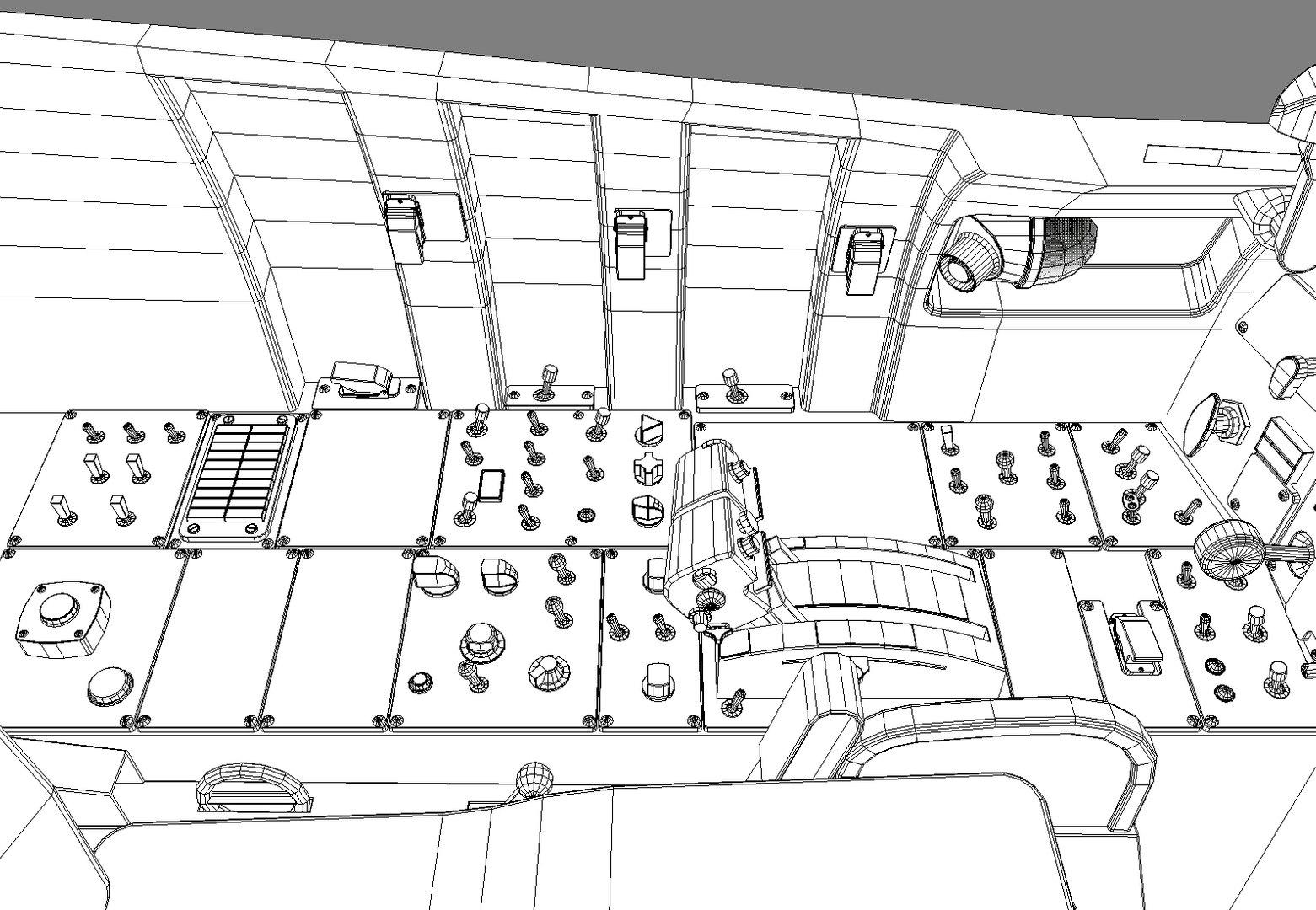 3d f-15e strike eagle cockpit model
