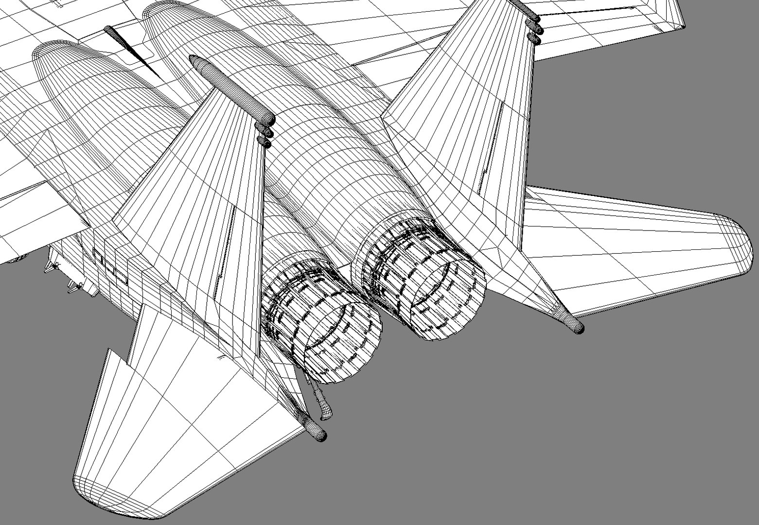 3d f-15e strike eagle cockpit model