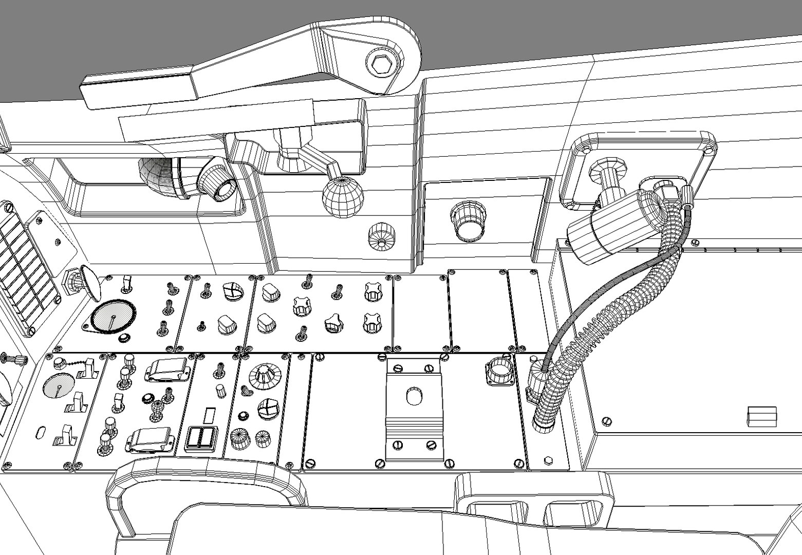 3d f-15e strike eagle cockpit model