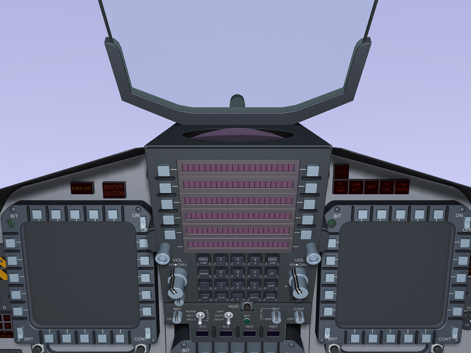3d f-15e strike eagle cockpit model