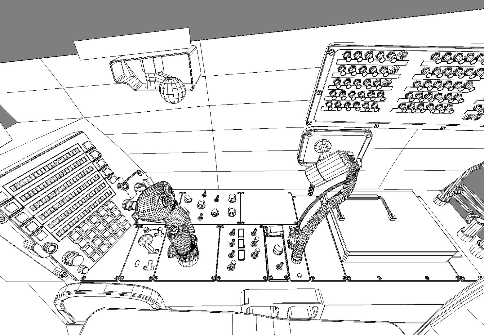 3d f-15e strike eagle cockpit model